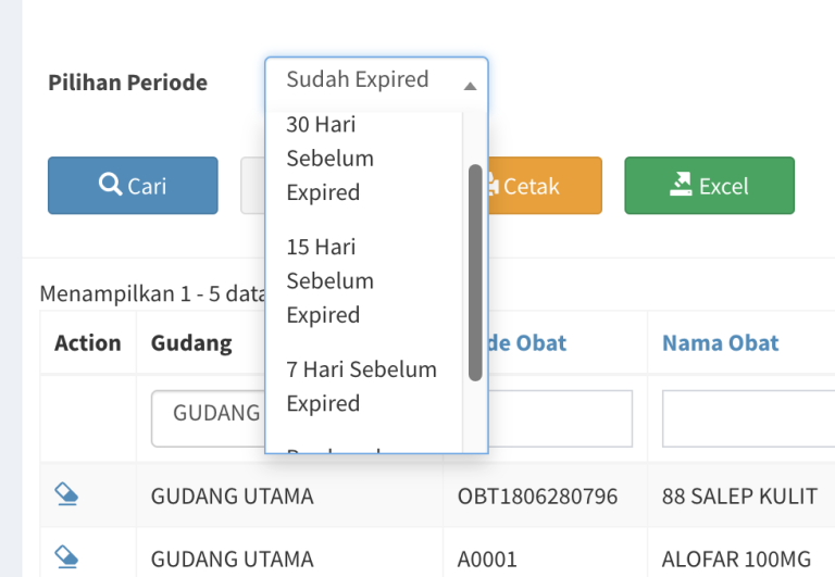12.08 Laporan Obat Expired